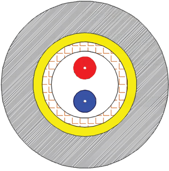 Fibre Patch Cord Single Mode Duplex SS Armoured Fire Retardant – LekTelco